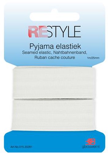 Restyle Pyjama Gummiband 25 mm x 1 meter - Wollplatz.de