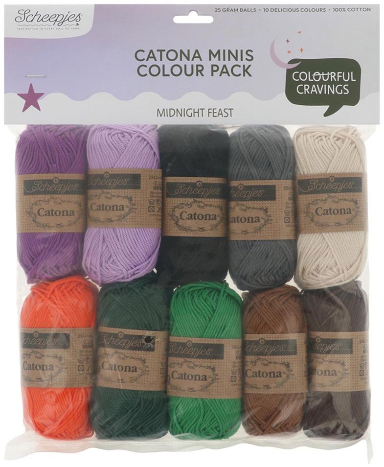 Scheepjes Catona Colour Pack Midnight Feast 10x25g | 100% ...