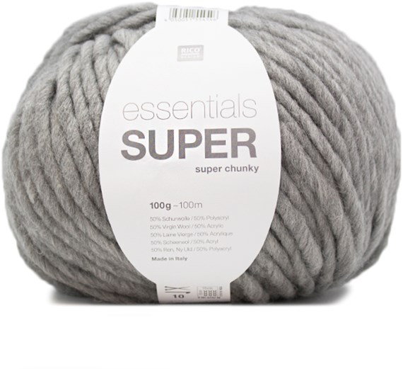 Rico Essentials Super Super Chunky 028 Grey | Wollplatz.de