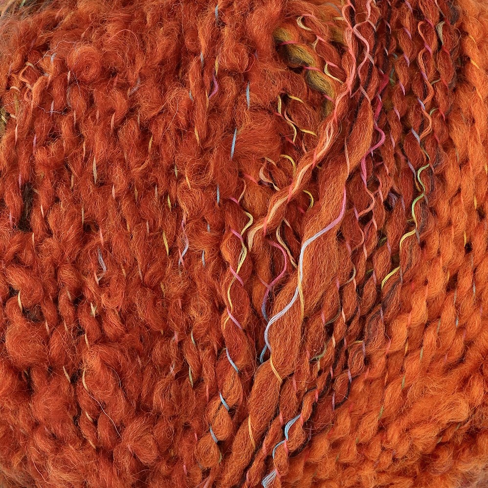 Katie Funk 072 Orangebraun-Pistaziengrün-Lila | Wollplatz.de