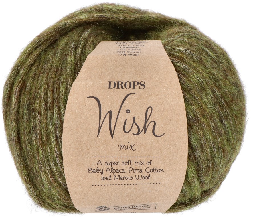 Drops Wish Mix 13 Dark olive | Wollplatz.de