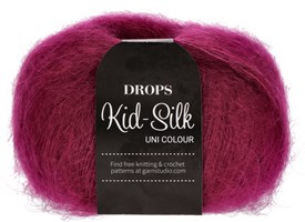 Drops Kid-Silk Uni Colour 017 Dunkelrosa | Wollplatz.de